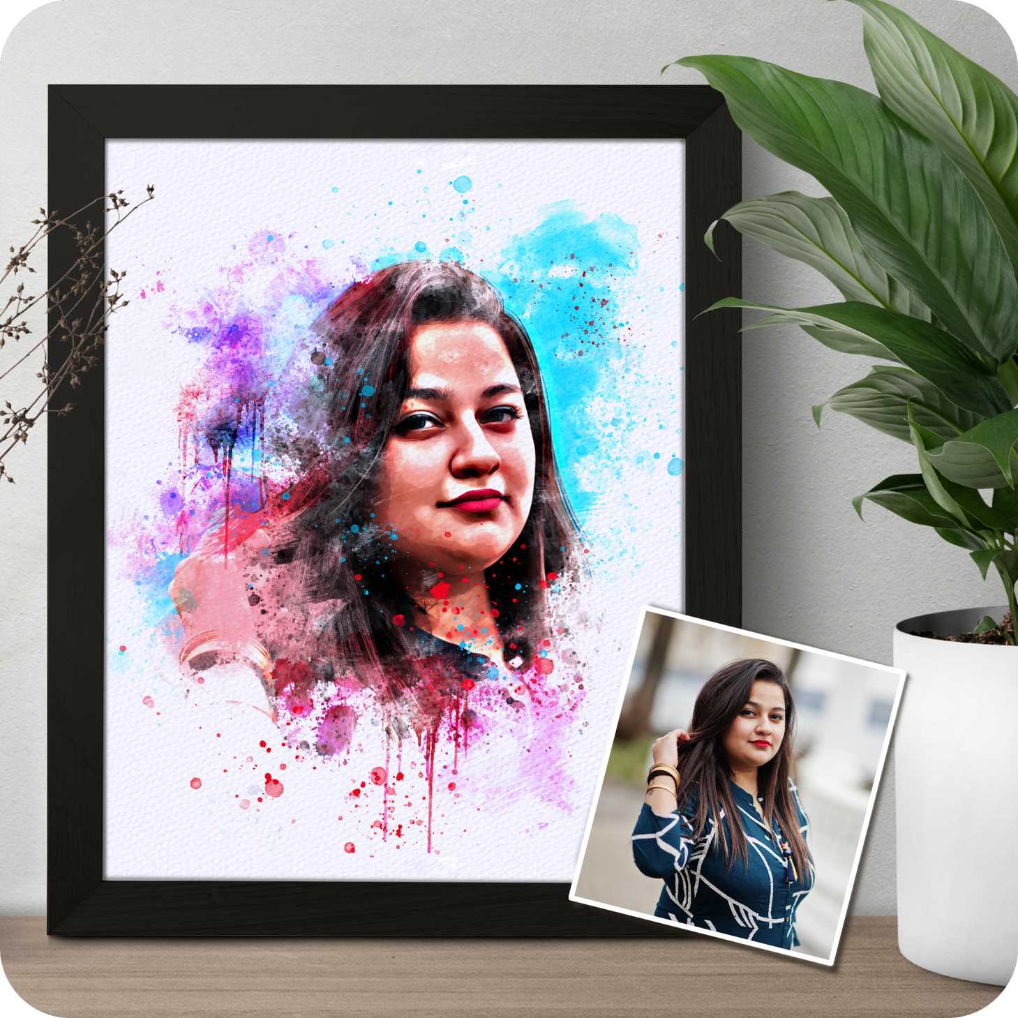 Art Fx - Photo to Digital Art Colourful Portraits - Customized Art Fra – Gifterman